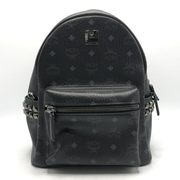 OTHERS | Bags | Mcm Stark Side Stud Backpack In Visetos Mmkaave5bk01 ...